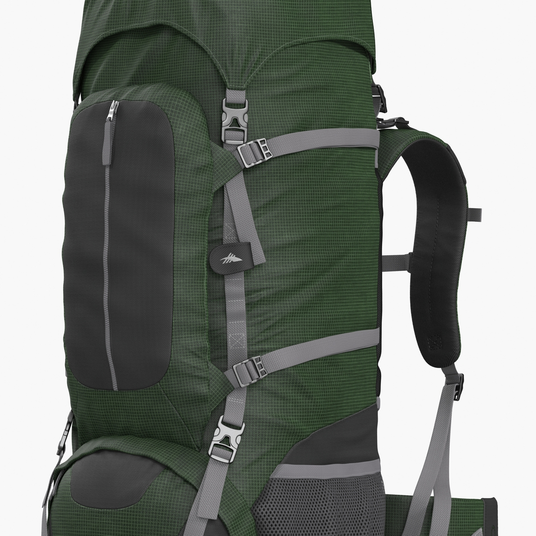 3d large camping backpack green