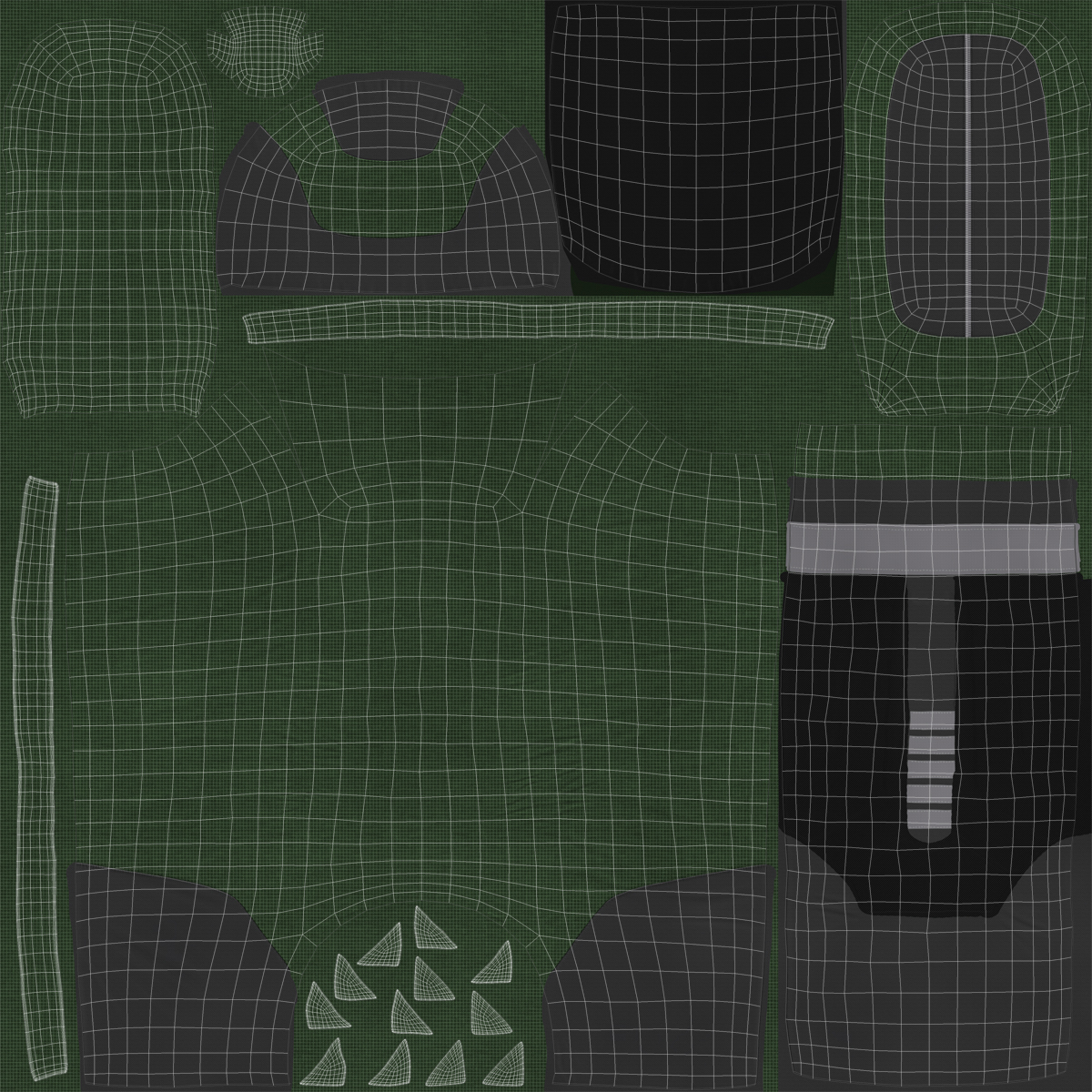 3d large camping backpack green