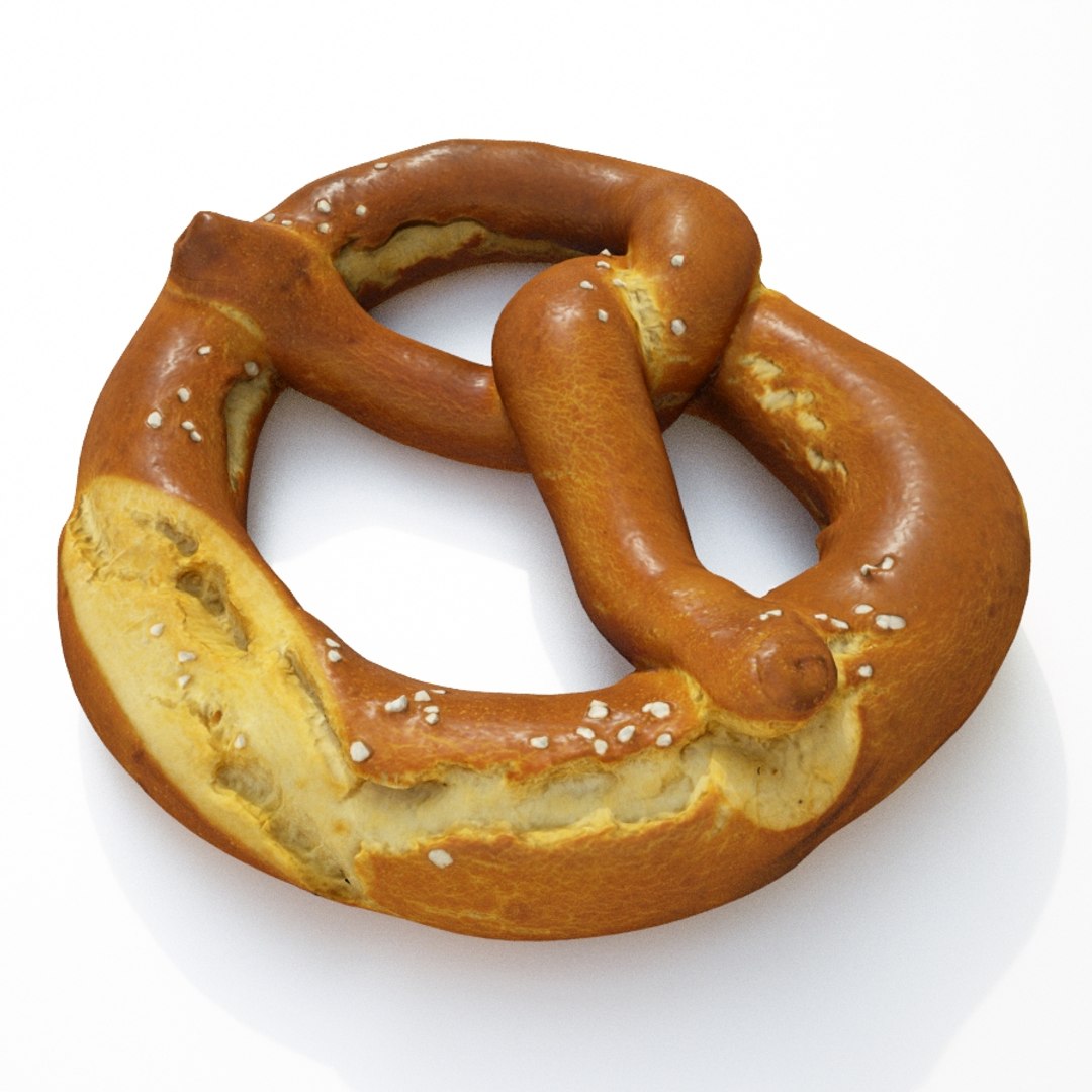 Pretzel Pastry 3D Model - TurboSquid 1399984