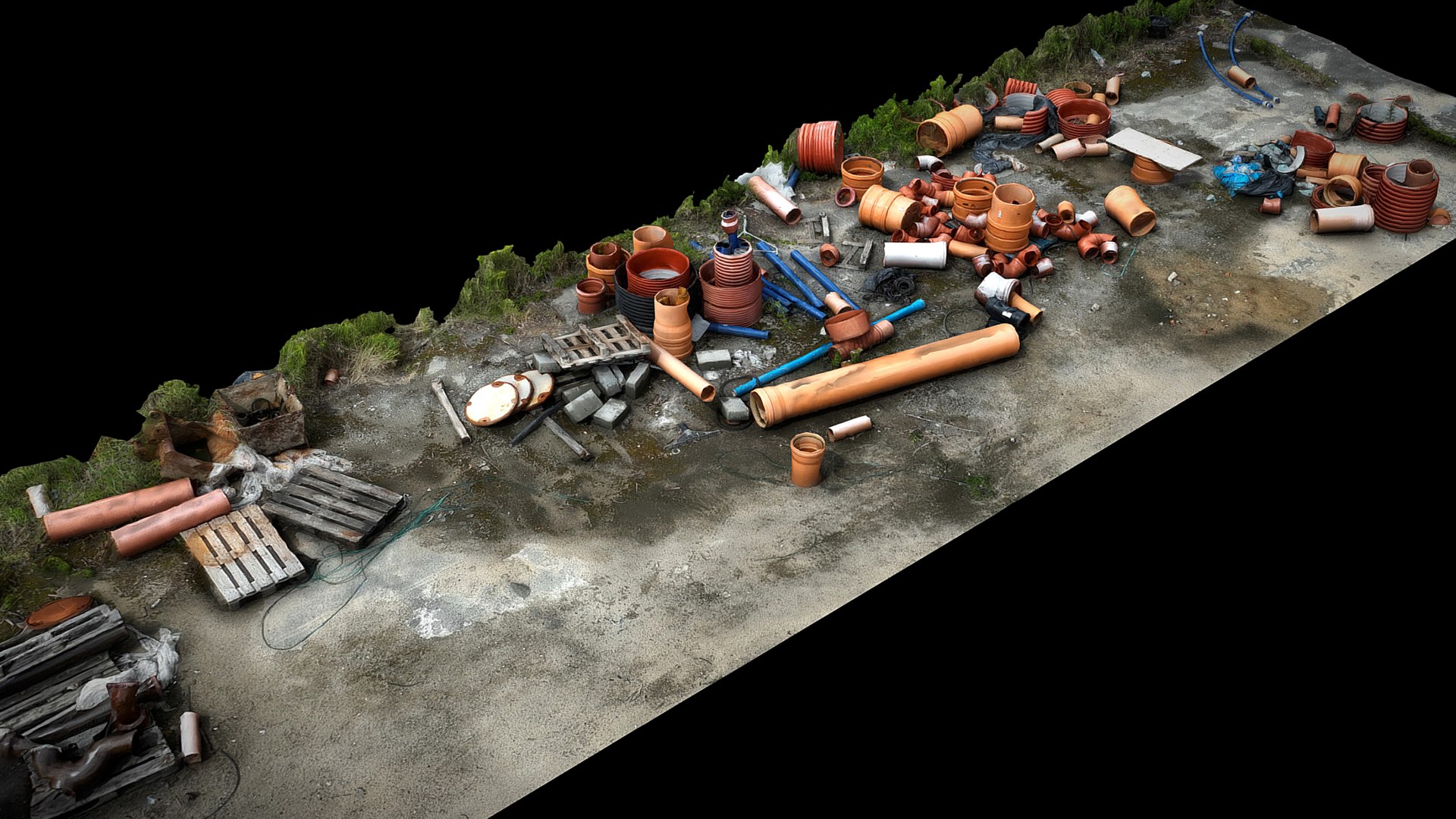 Construction-site Ground Stuff Pipes Photogrammetry 3D - TurboSquid 2338017