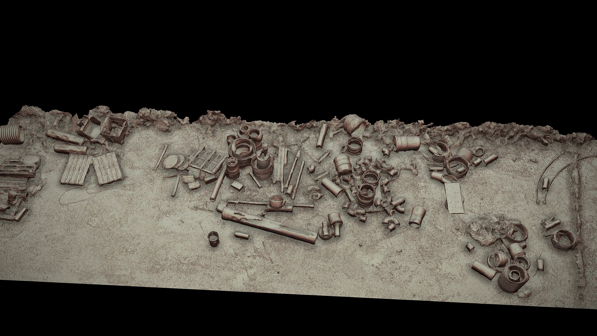 Construction-site Ground Stuff Pipes Photogrammetry 3D - TurboSquid 2338017