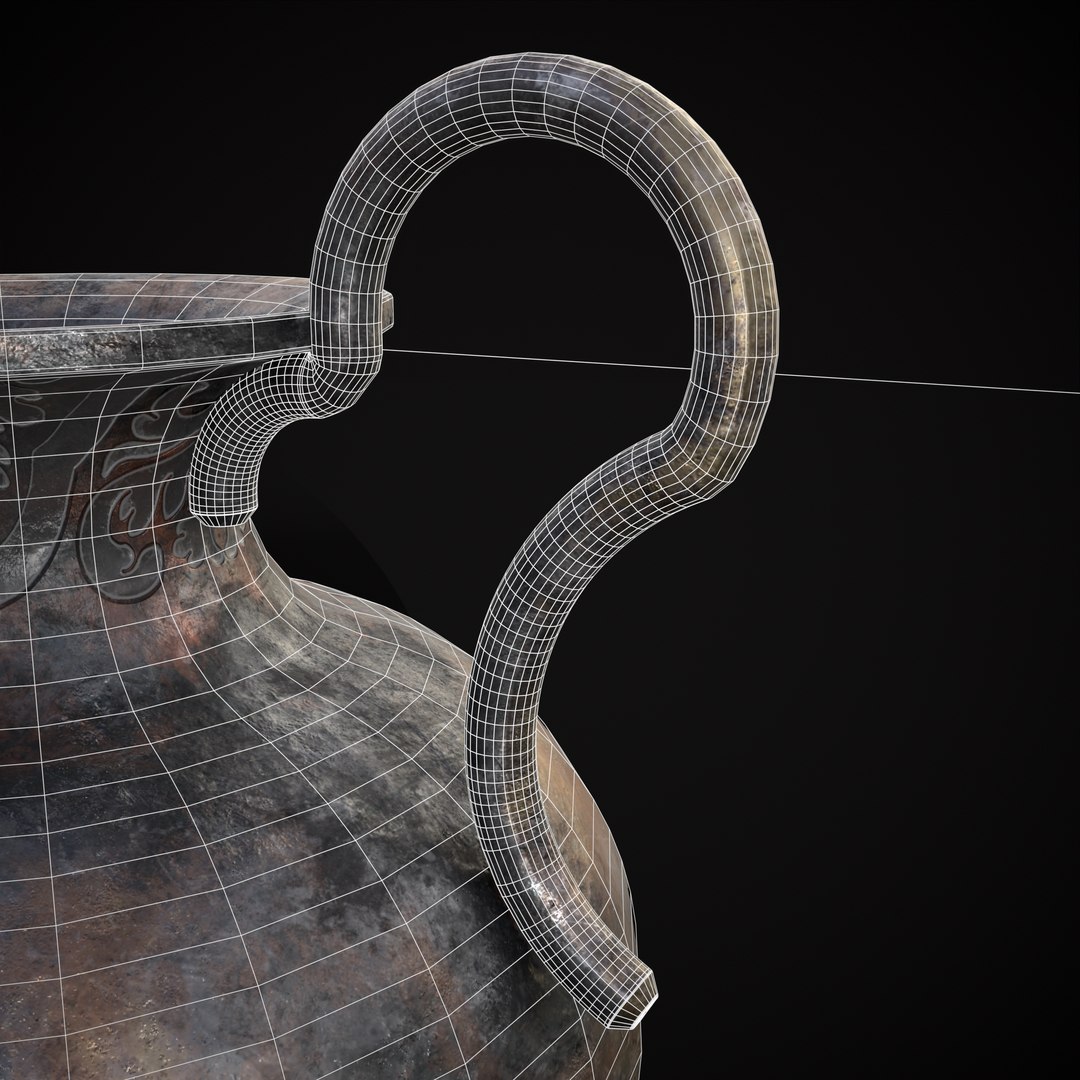 3D Medieval Pewter Pitcher - TurboSquid 2079434