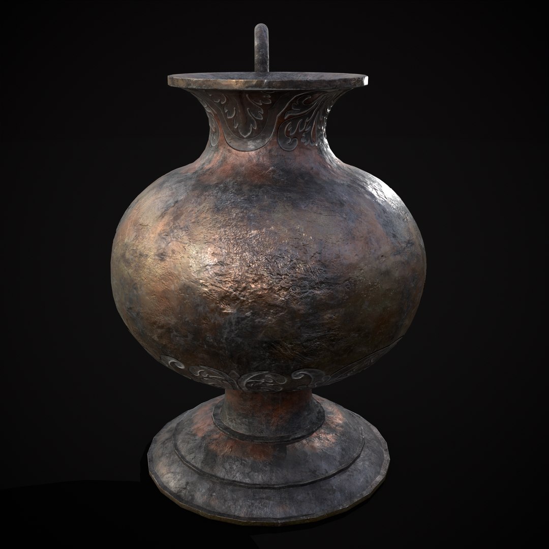 3D Medieval Pewter Pitcher - TurboSquid 2079434