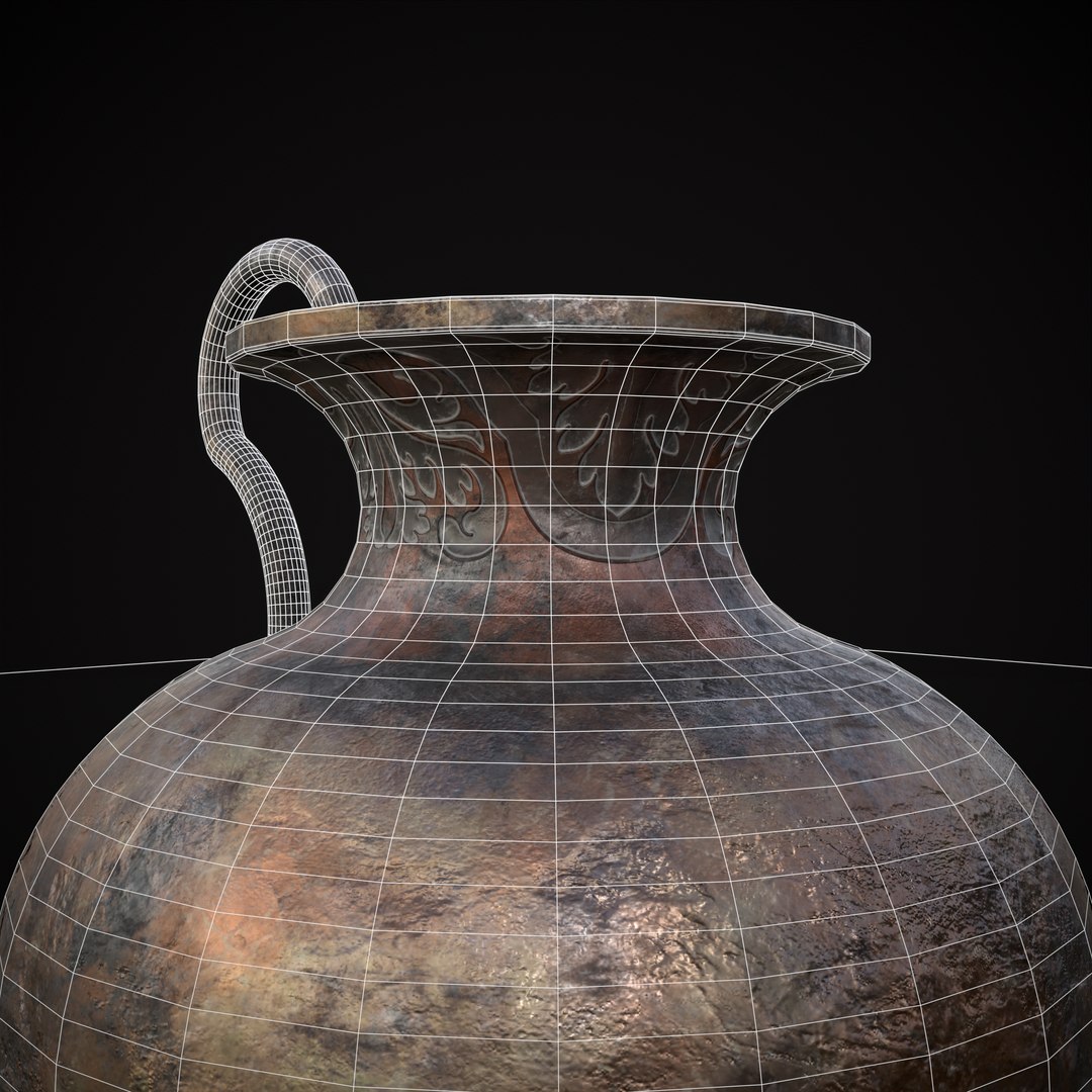 3D Medieval Pewter Pitcher - TurboSquid 2079434