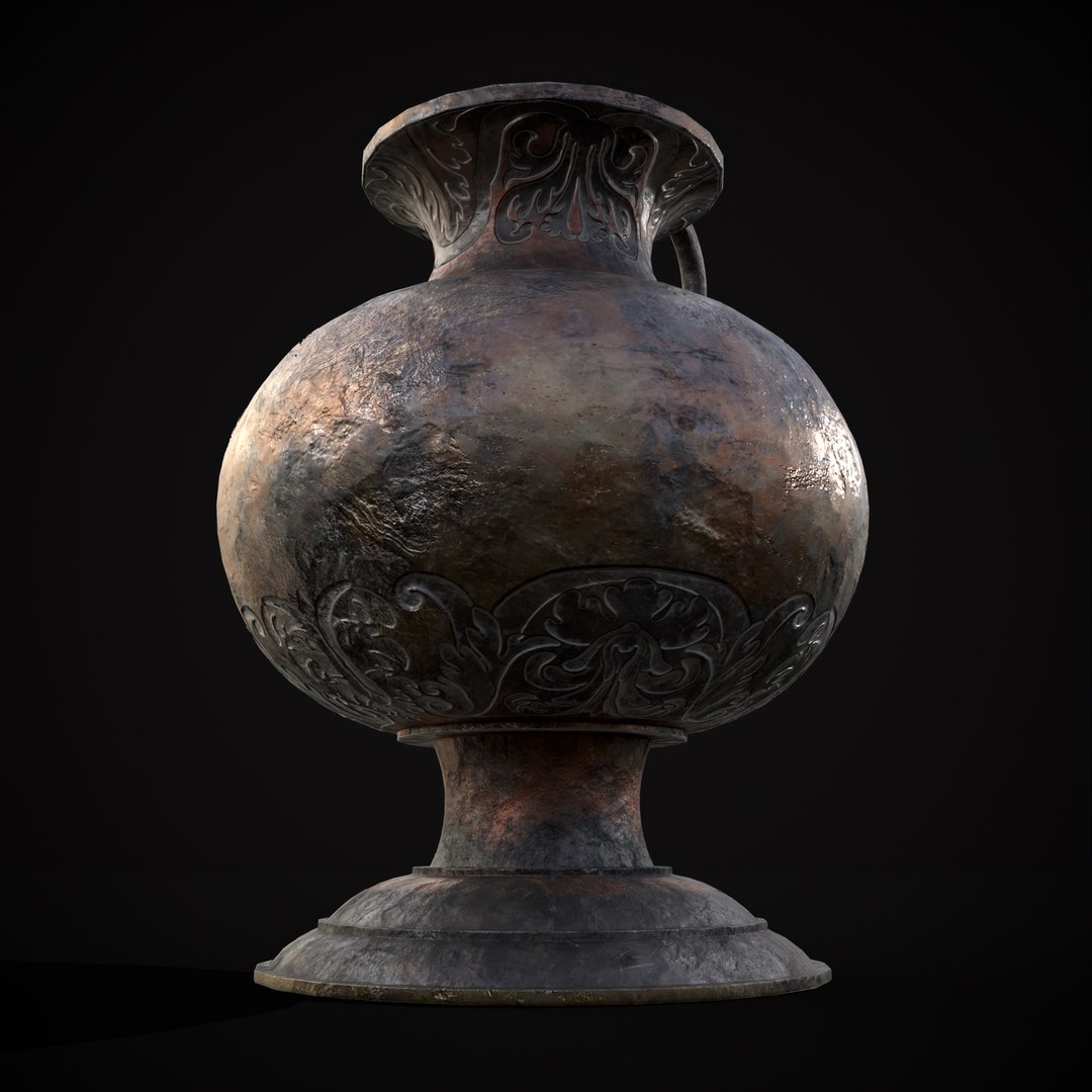 3D Medieval Pewter Pitcher - TurboSquid 2079434