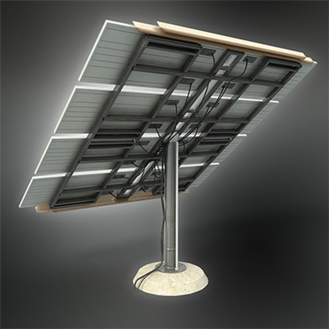 3d Model Of Solar Panels