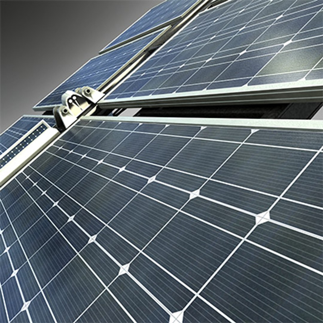 3d Model Of Solar Panels