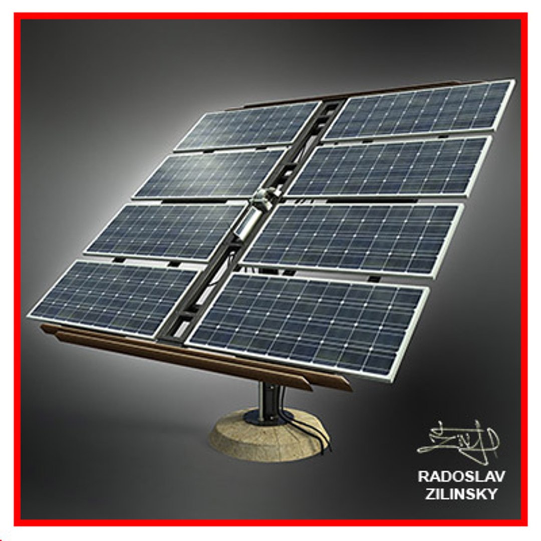 3d Model Of Solar Panels
