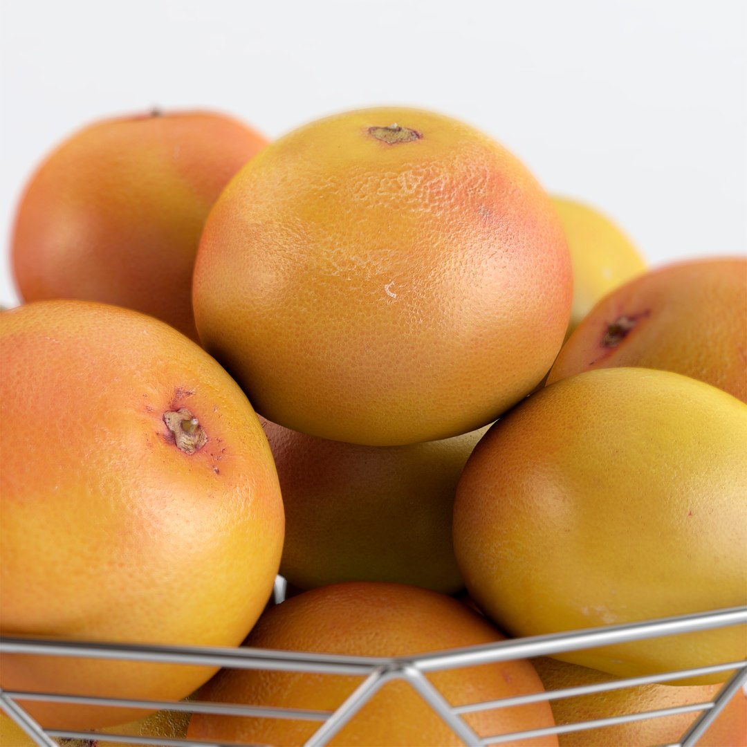 3D Model Grapefruits And Grapefruit Juice - TurboSquid 2233977