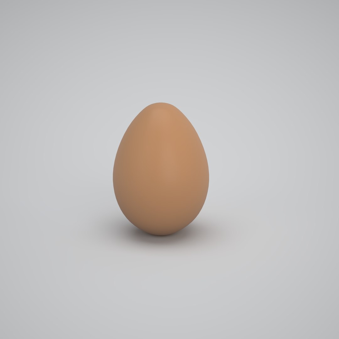 3D Brown Egg Model - TurboSquid 2398738