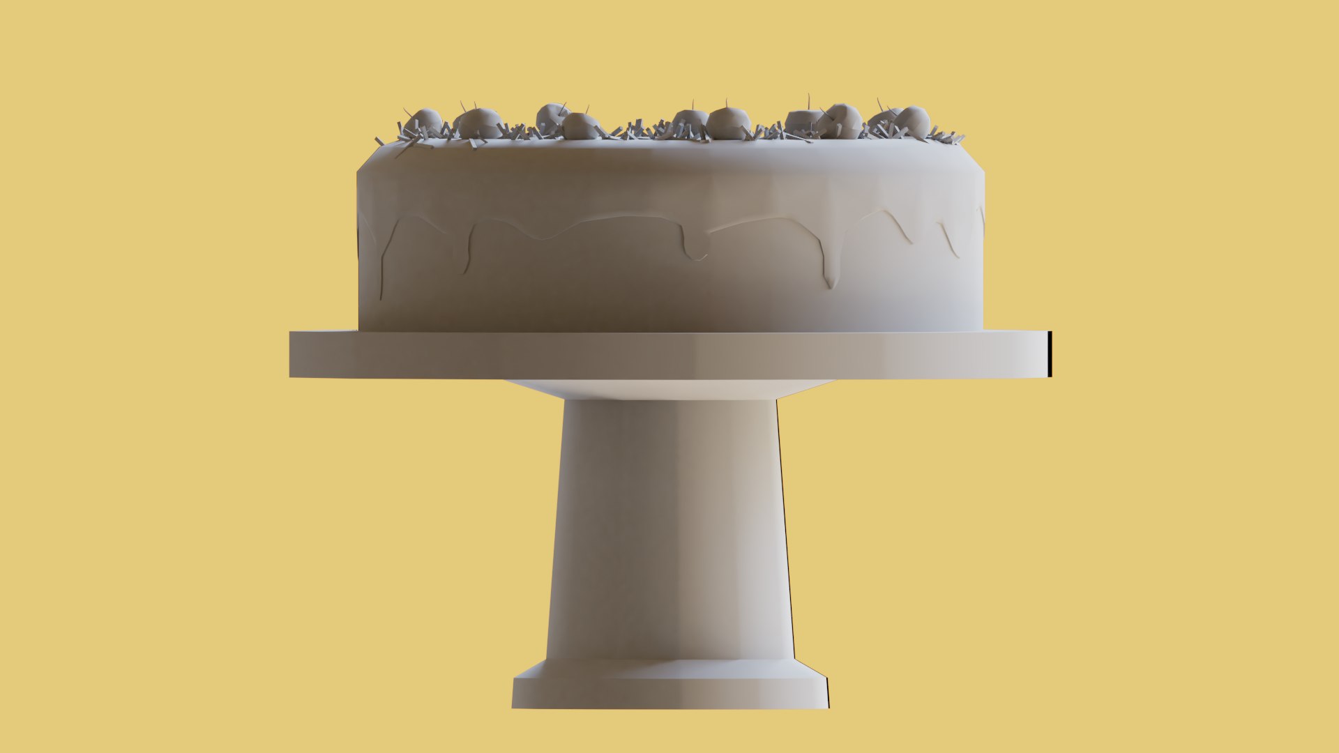 3D chocolate cake model - TurboSquid 1450119