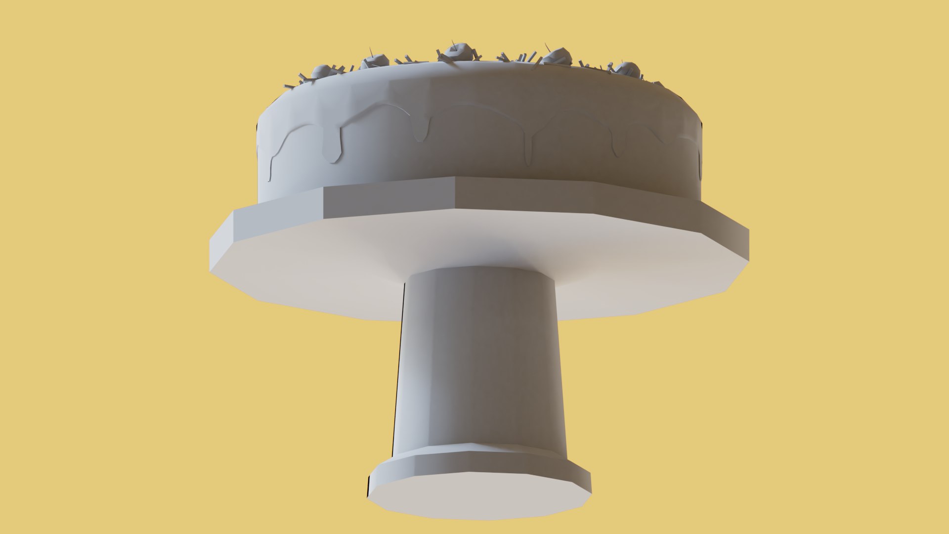 3D chocolate cake model - TurboSquid 1450119