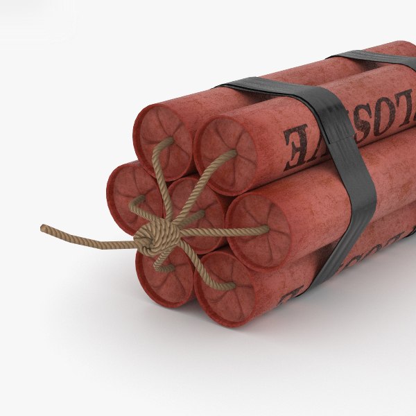 3D dynamite explosive bomb - TurboSquid 1482649