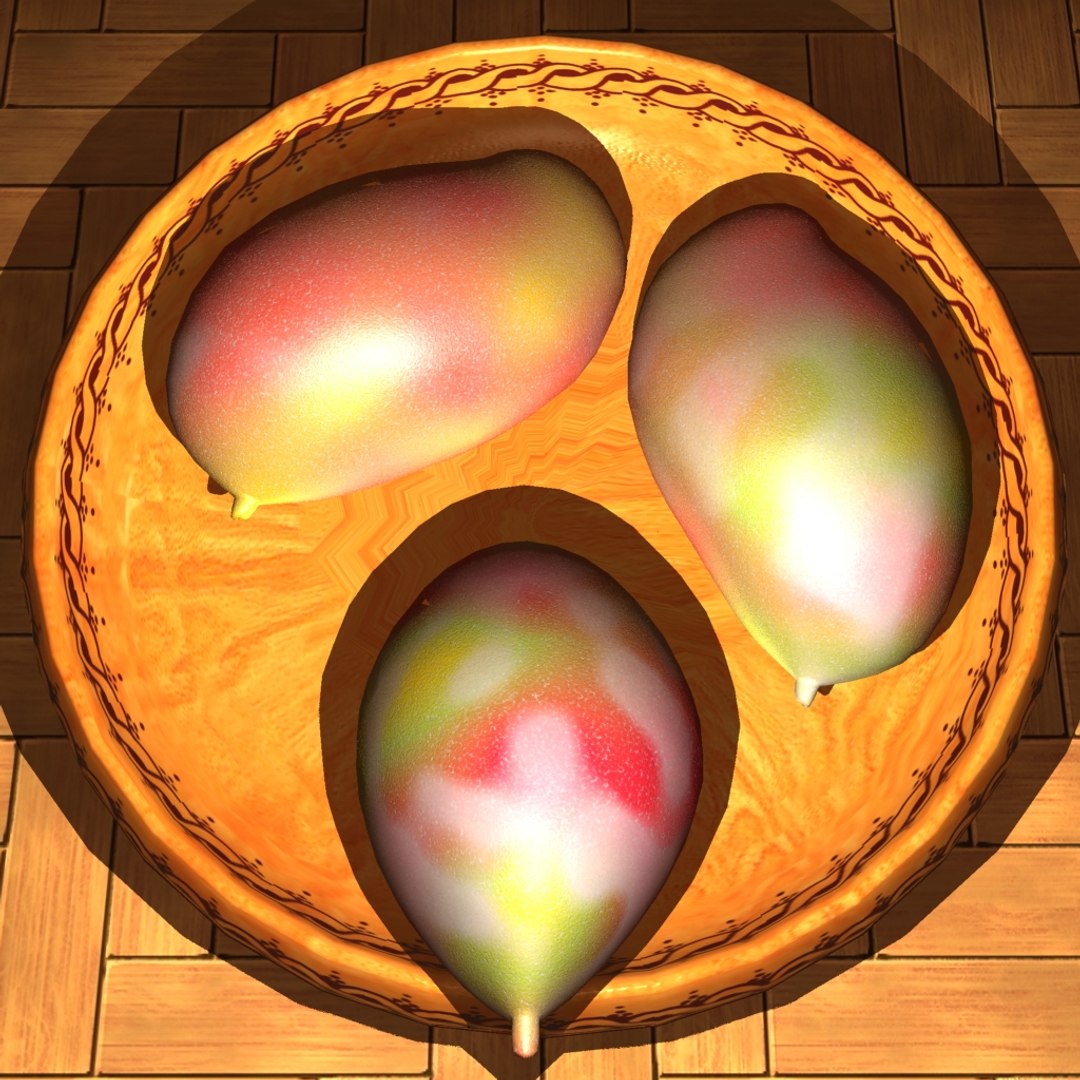 3d Fruit Mangoes Model