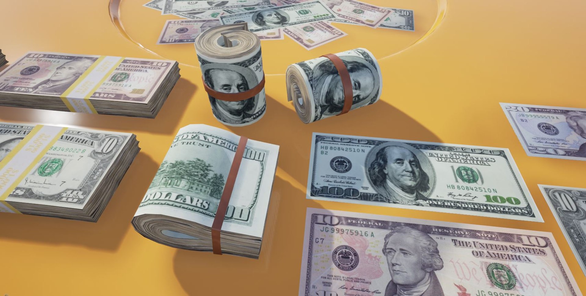 Money Ready 3d Obj