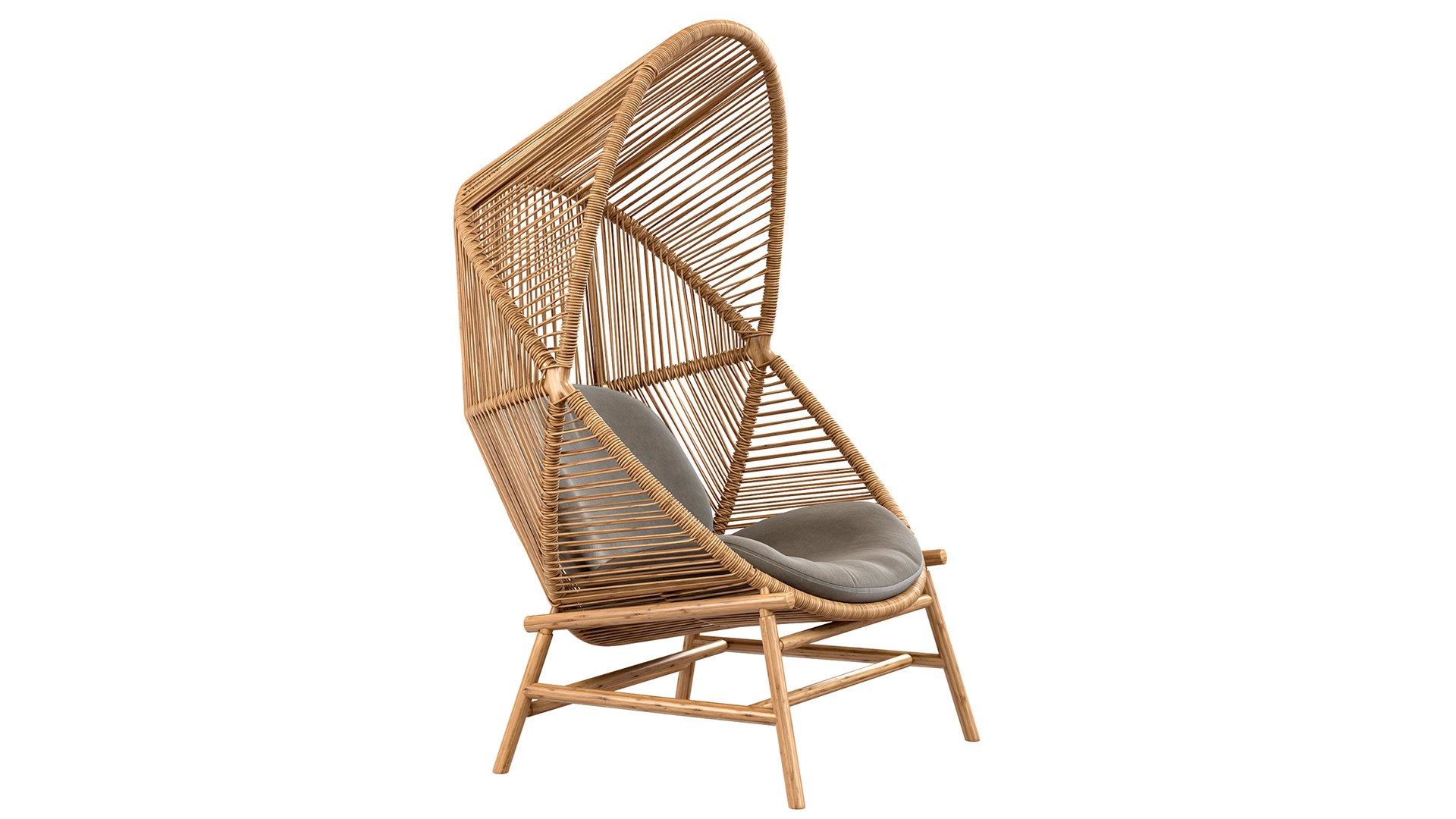 Hive Chair Cane Line Rattan Weave Natural 3D Model - TurboSquid 2069764