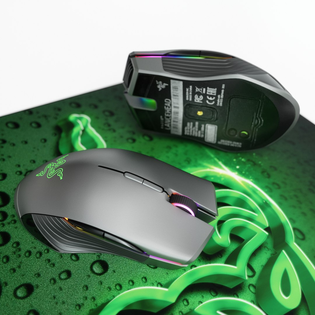 modelo 3d Razer LANCEHEAD mouse & Razer GOLIATHUS CONTRO - TurboSquid ...