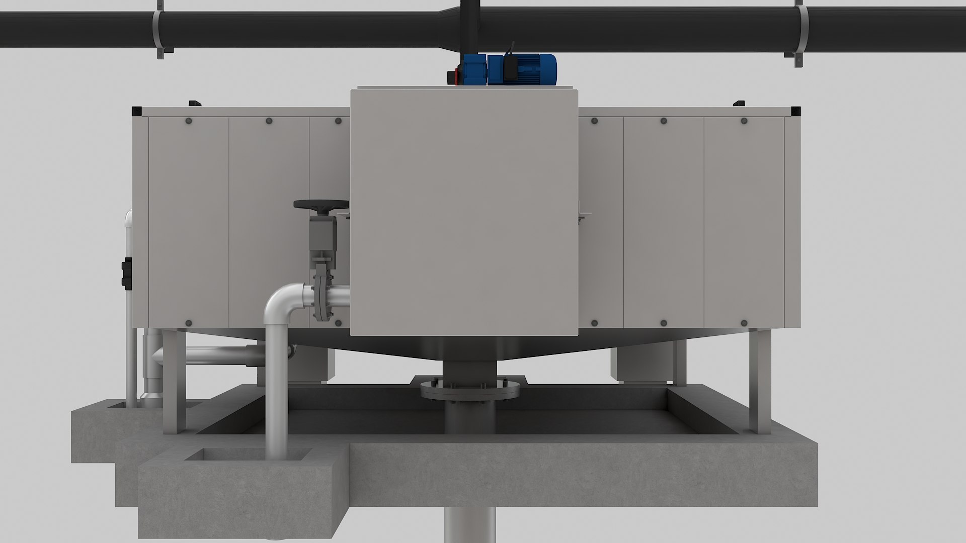 3D Model Belt Sludge Thickener - TurboSquid 2333125