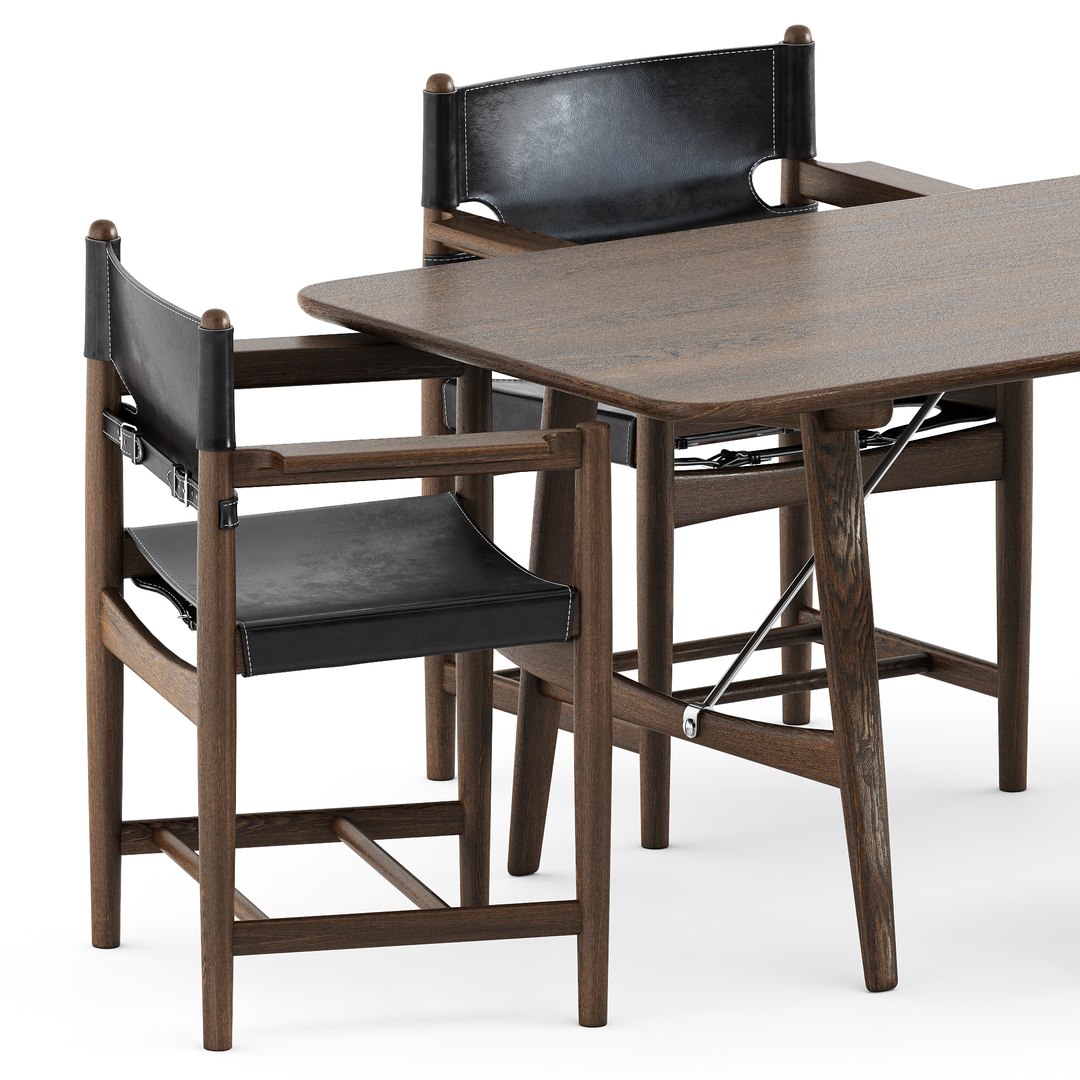 3D Spanish Dining Chair And BM1160 Table - TurboSquid 1998304