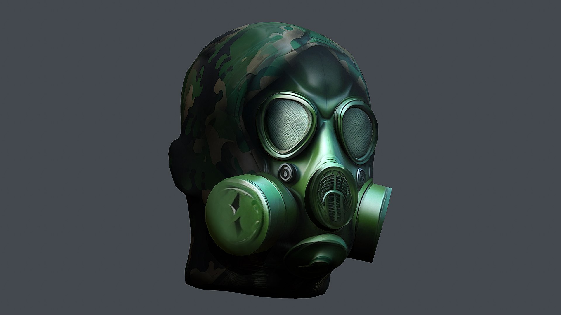 3D Gas Mask Helmet 3d Model Military Combat Soldier Armor Scifi Fantasy ...