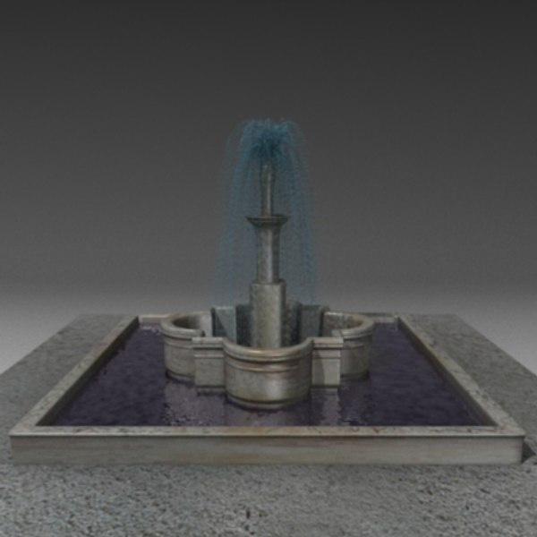 3d fountain model