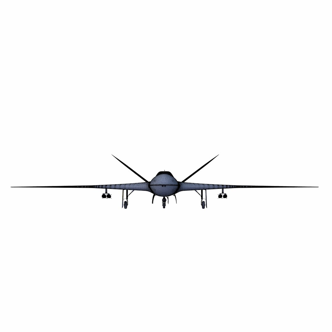 general atomics avenger predator 3d model