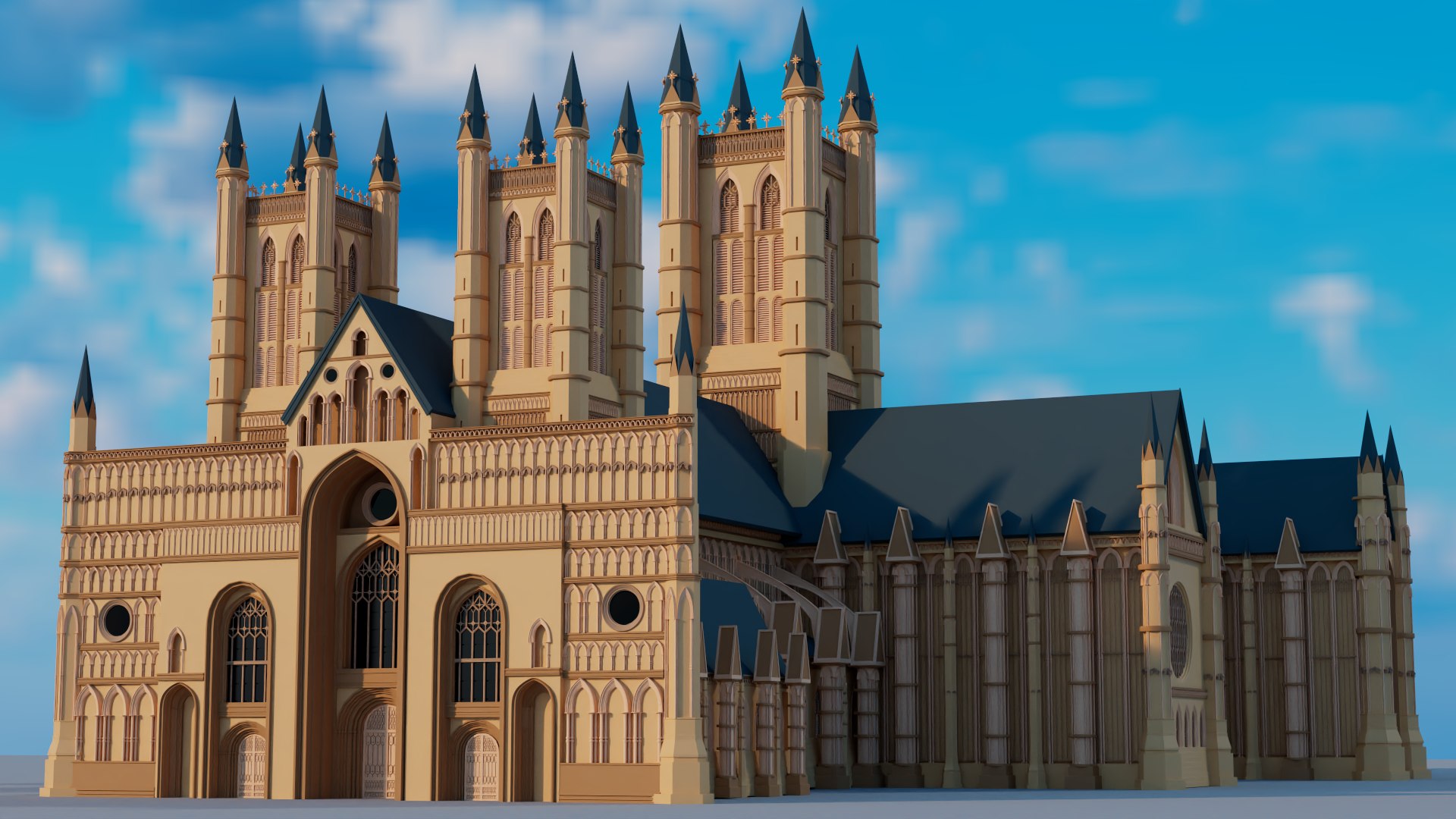 3D Lincoln Cathedrel Model - TurboSquid 2108085