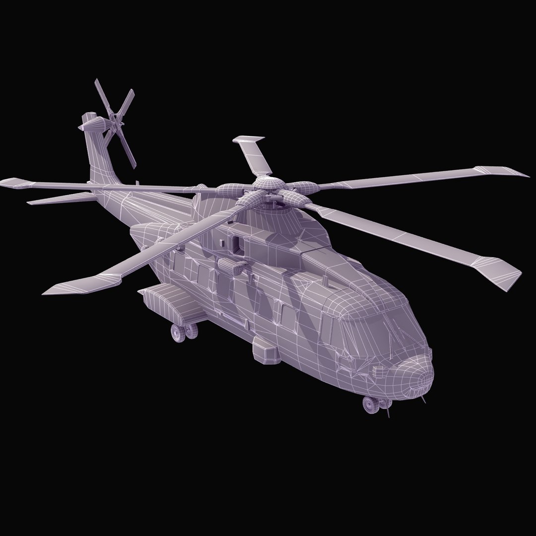 3d Model Eh101 Merlin Hc3a