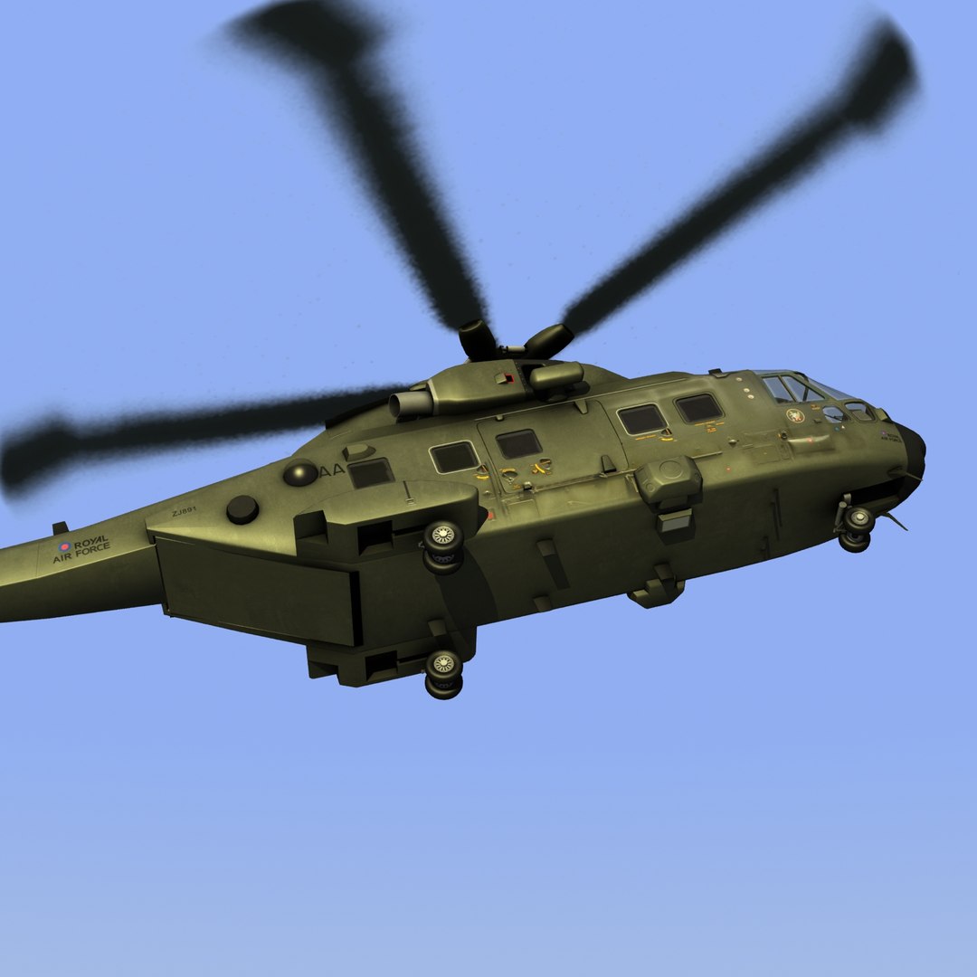 3d Model Eh101 Merlin Hc3a