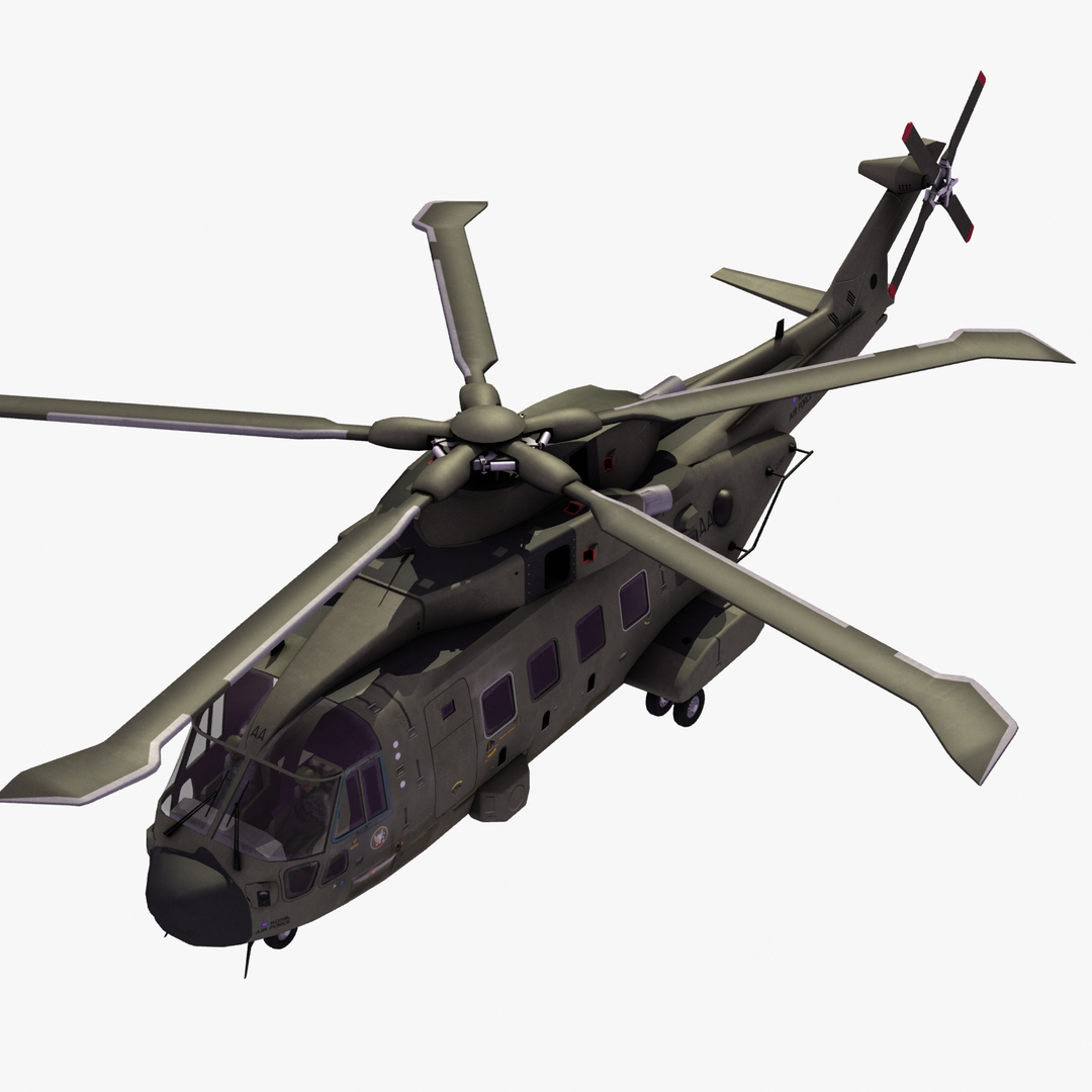 3d model eh101 merlin hc3a