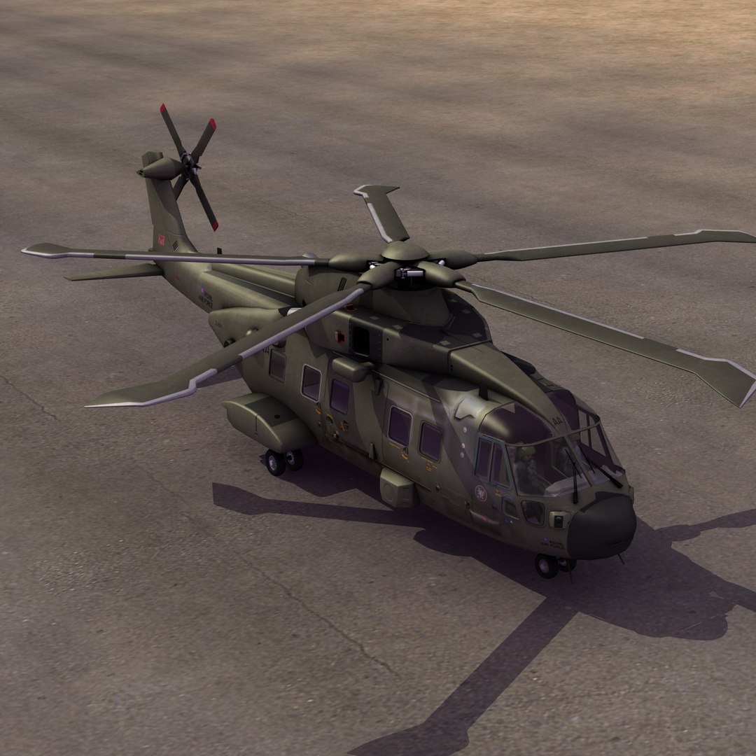 3d Model Eh101 Merlin Hc3a