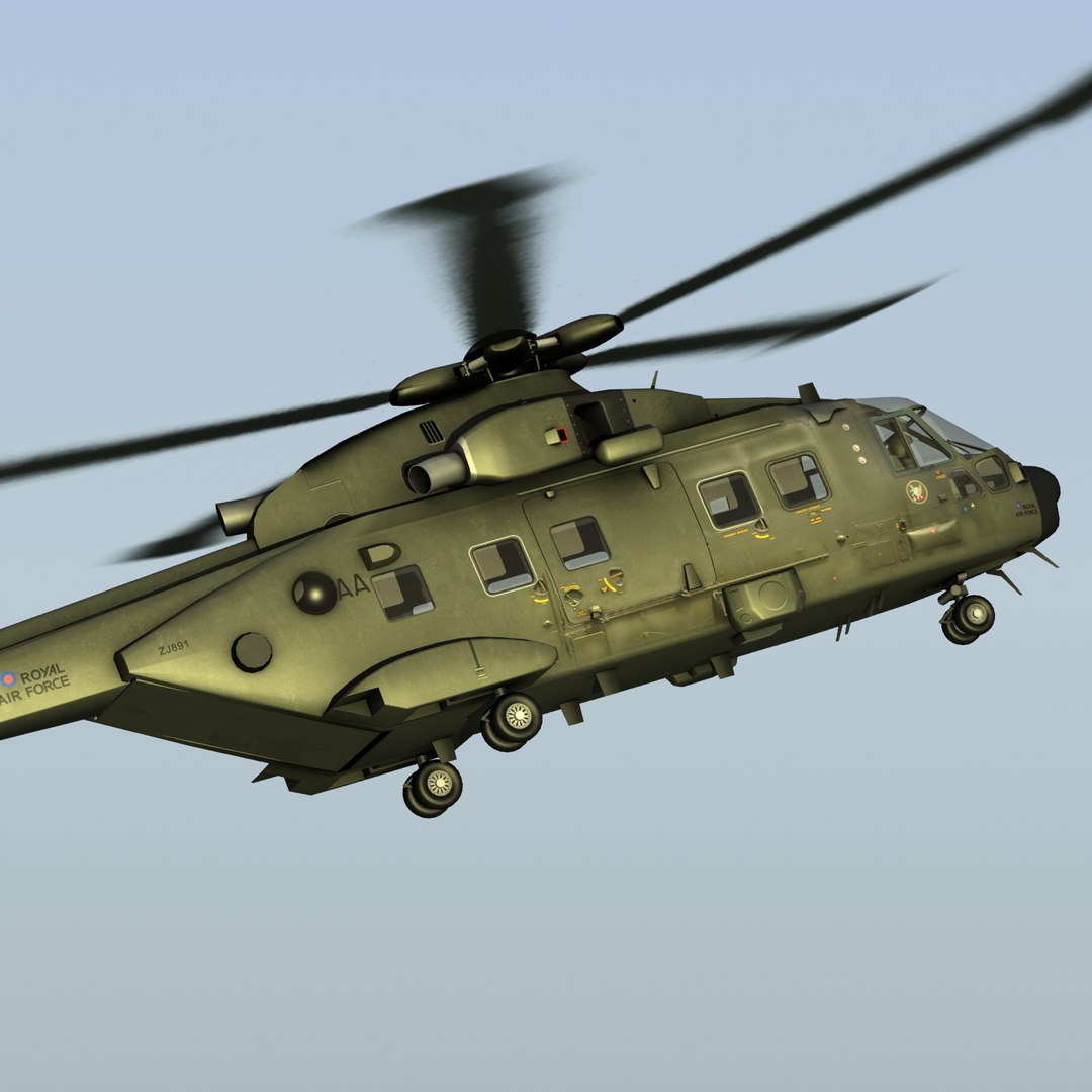 3d Model Eh101 Merlin Hc3a