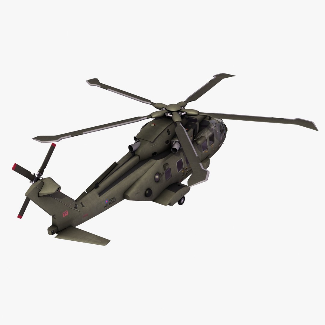3d Model Eh101 Merlin Hc3a