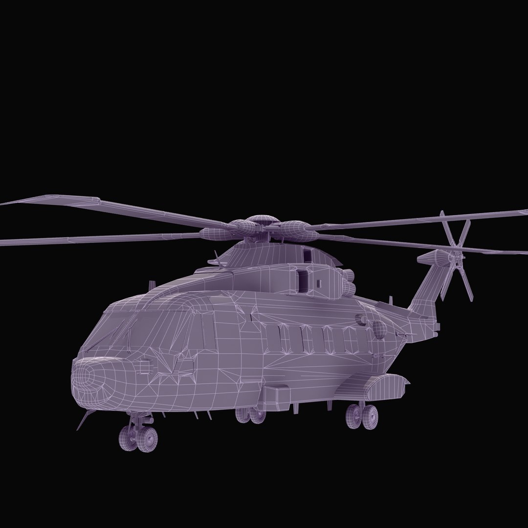 3d Model Eh101 Merlin Hc3a