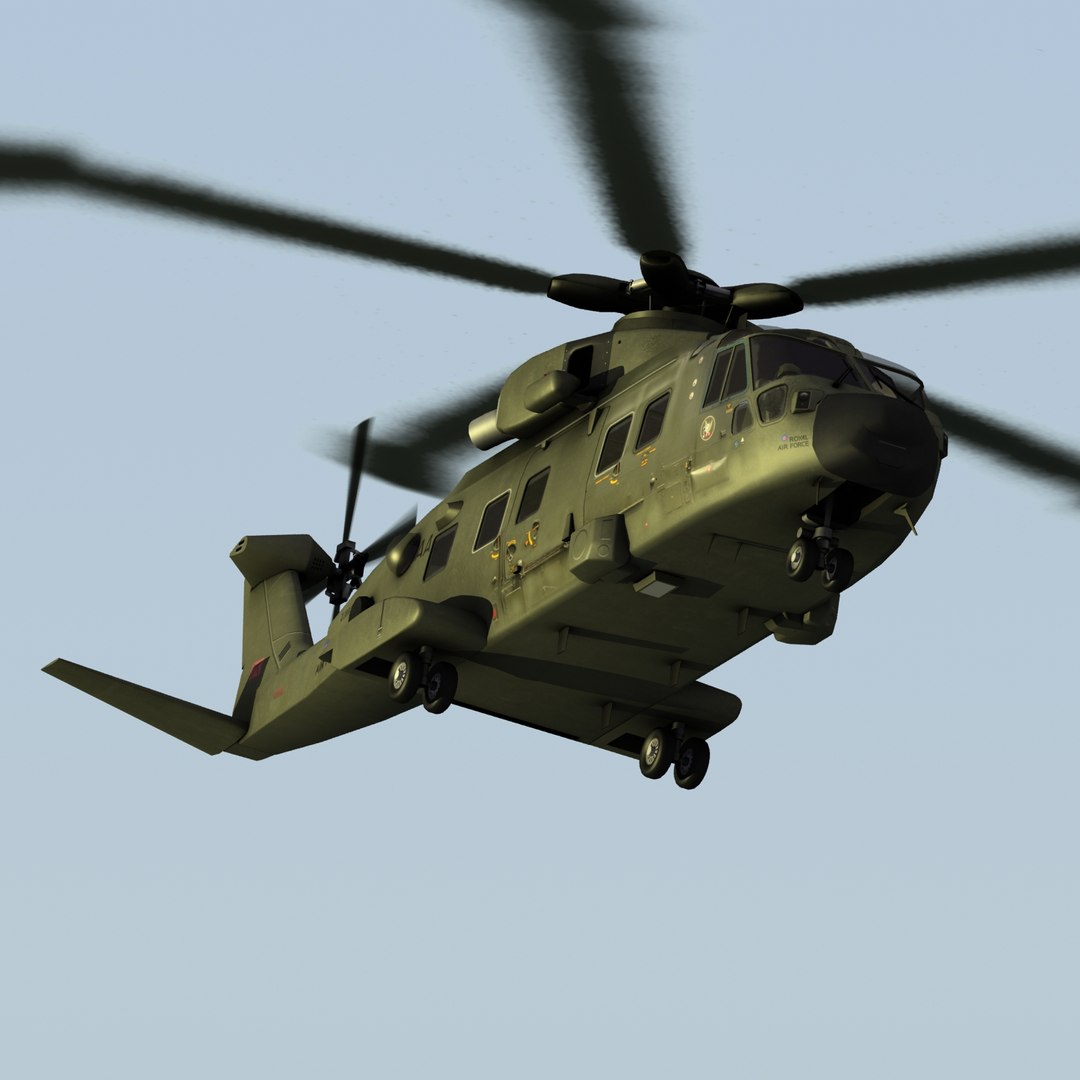 3d Model Eh101 Merlin Hc3a