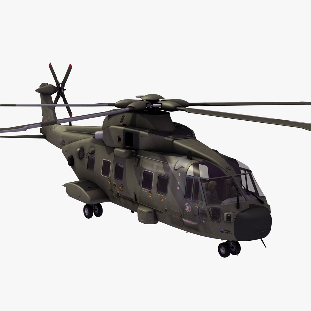 3d Model Eh101 Merlin Hc3a