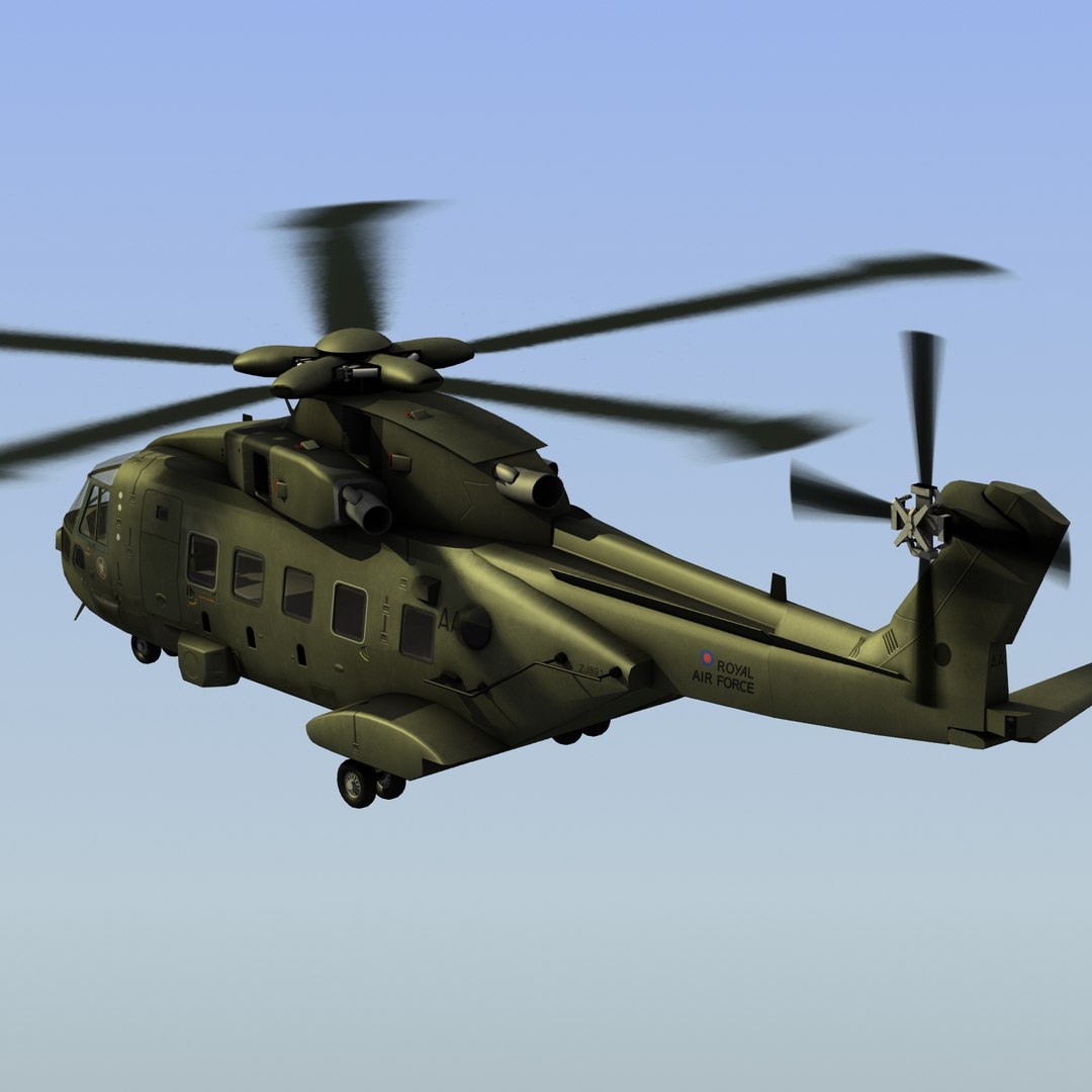3d Model Eh101 Merlin Hc3a