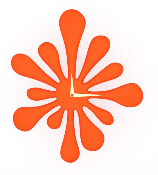 freakish wall clock monoqi 3d max