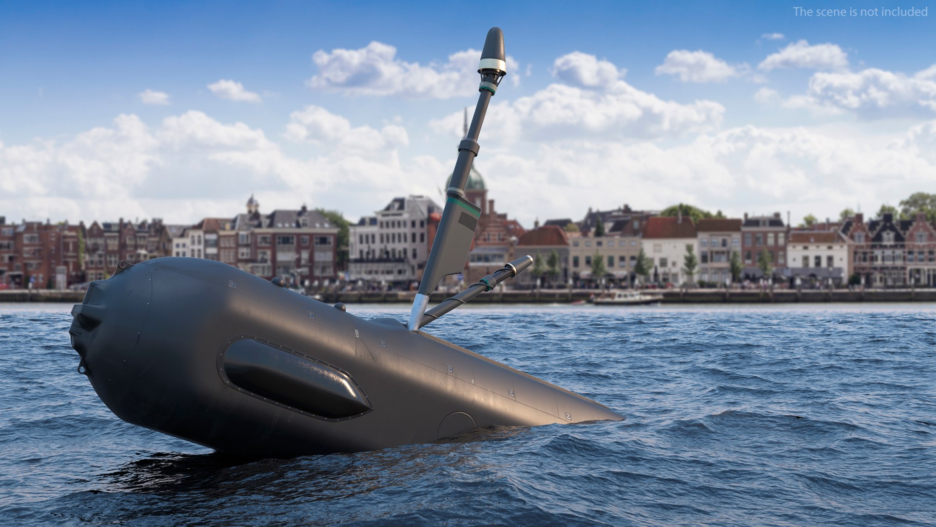 Boeing Orca AUV With Raised Antennas 3D Model - TurboSquid 2270148