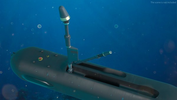 안테나가 장착된 Boeing Orca AUV 3D 모델 - TurboSquid 2270148