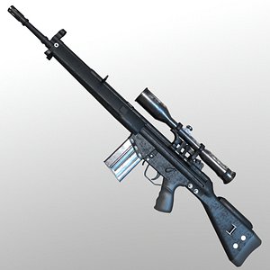 Rifle G3 OBJ Models for Download | TurboSquid