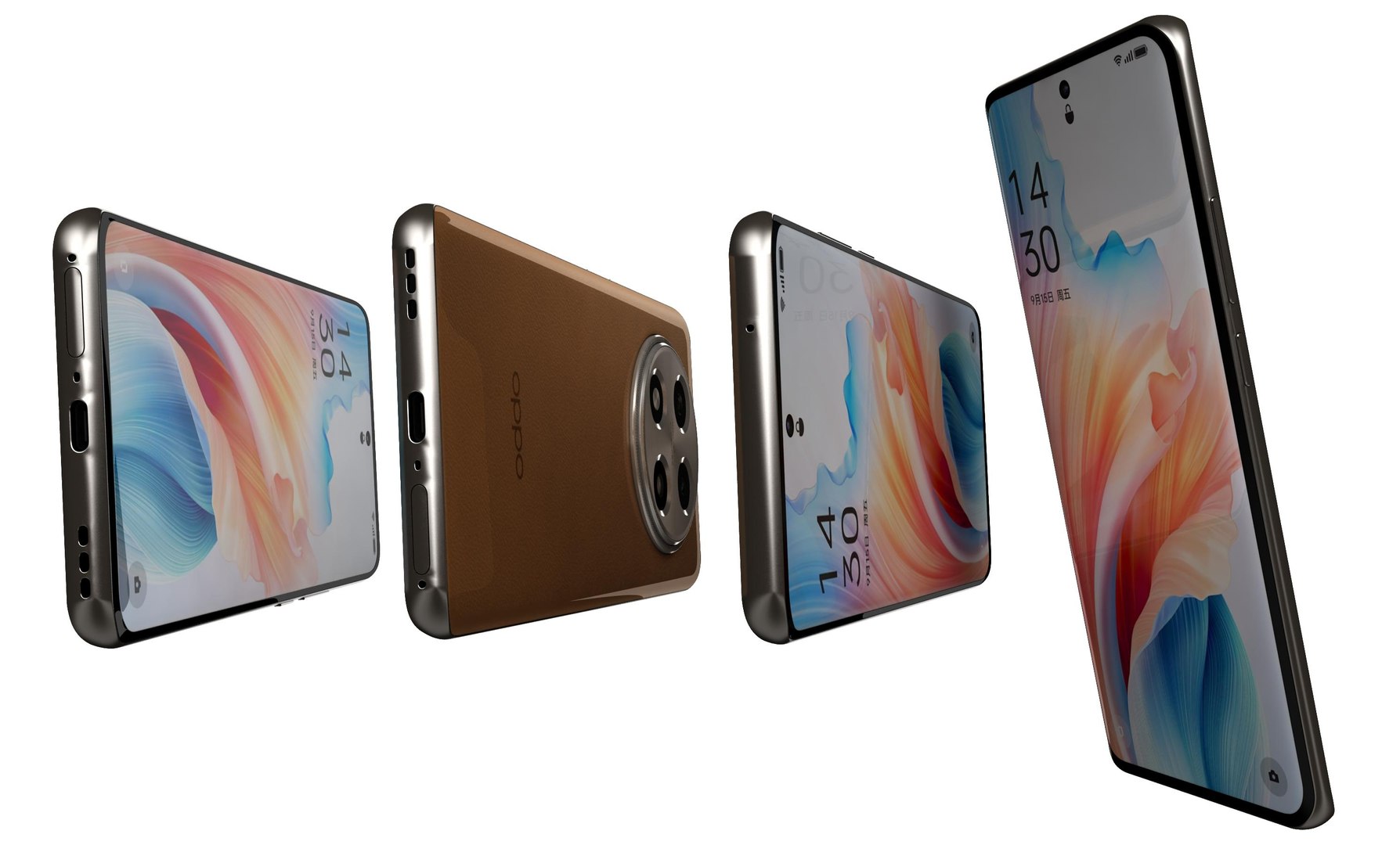 OPPO A2 Pro Orange model - TurboSquid 2136543