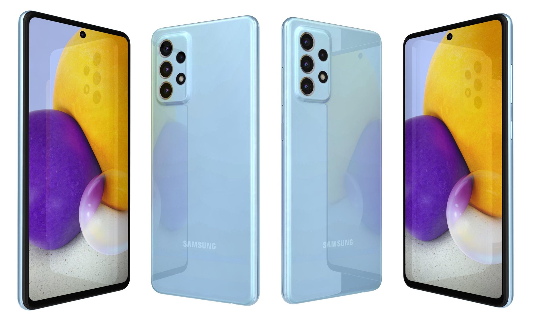 3D Samsung Galaxy A72 Colors - TurboSquid 1713498