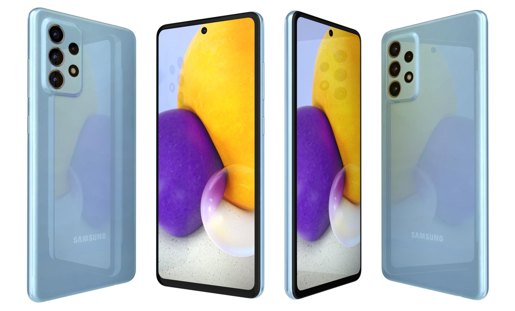 3D Samsung Galaxy A72 Colors - TurboSquid 1713498