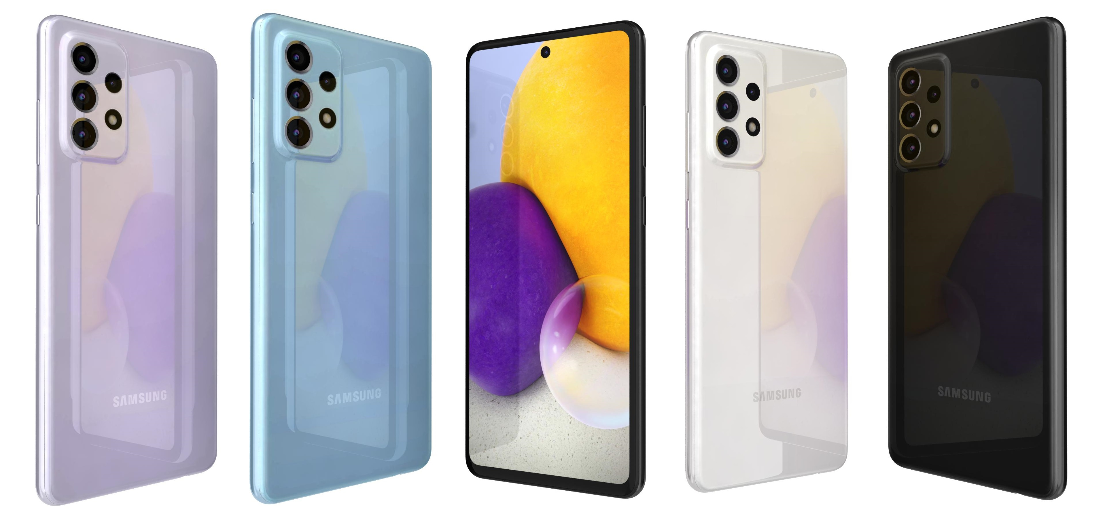 3D samsung galaxy a72 colors - TurboSquid 1713498