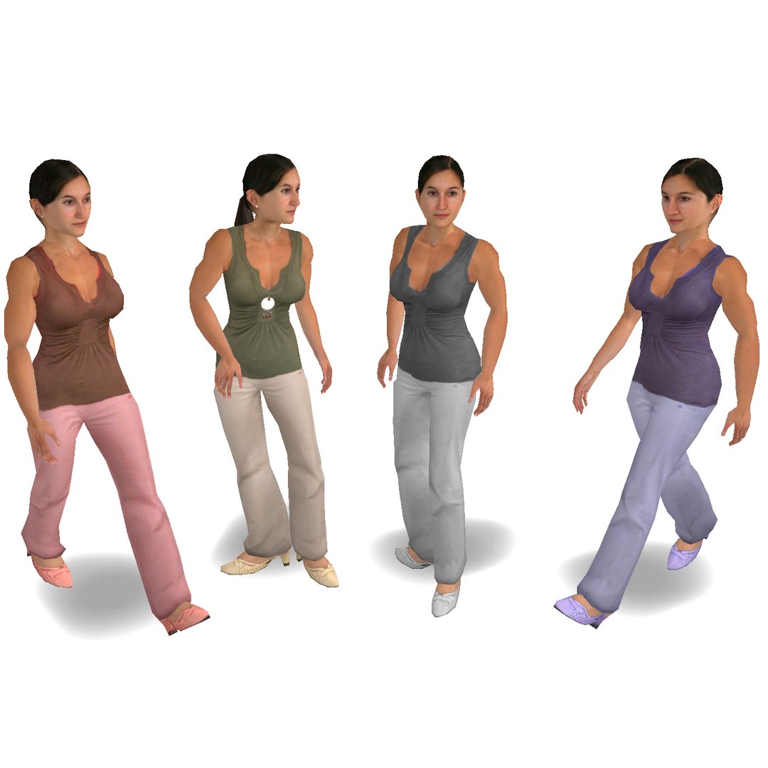 3d model human character female
