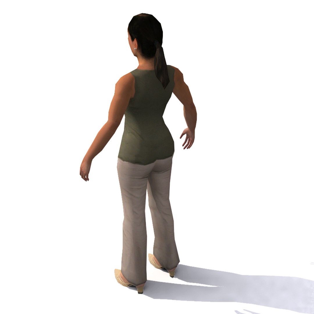 3d model human character female
