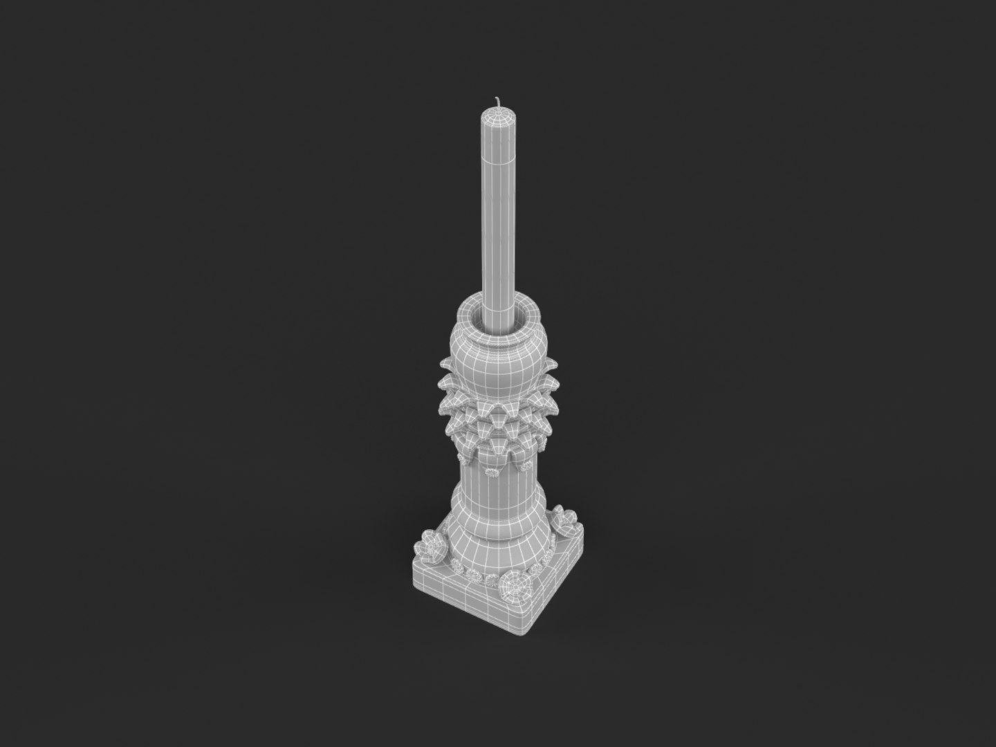 Candlestick Candle Model - TurboSquid 1492181