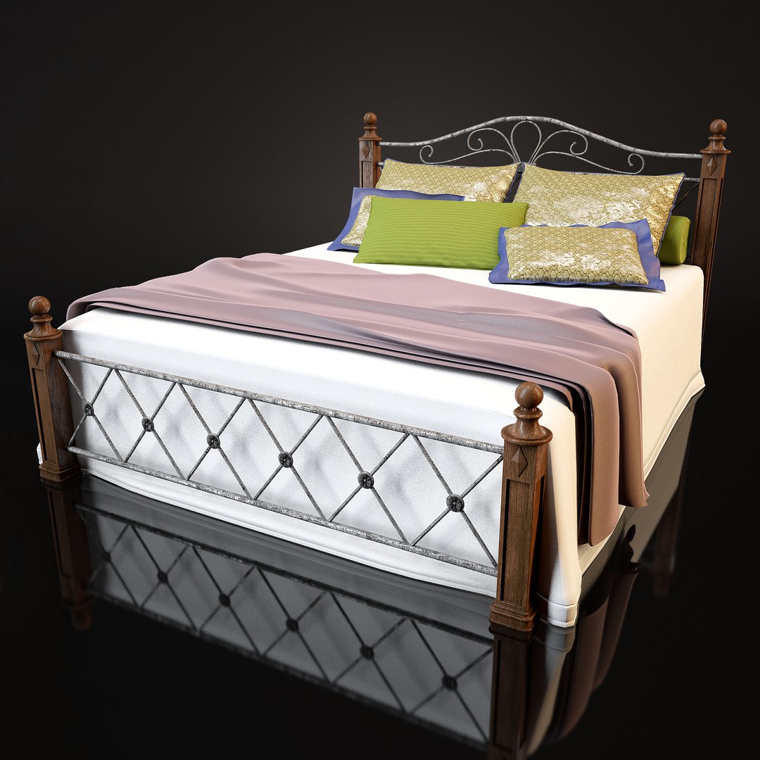 3D bed model - TurboSquid 661949