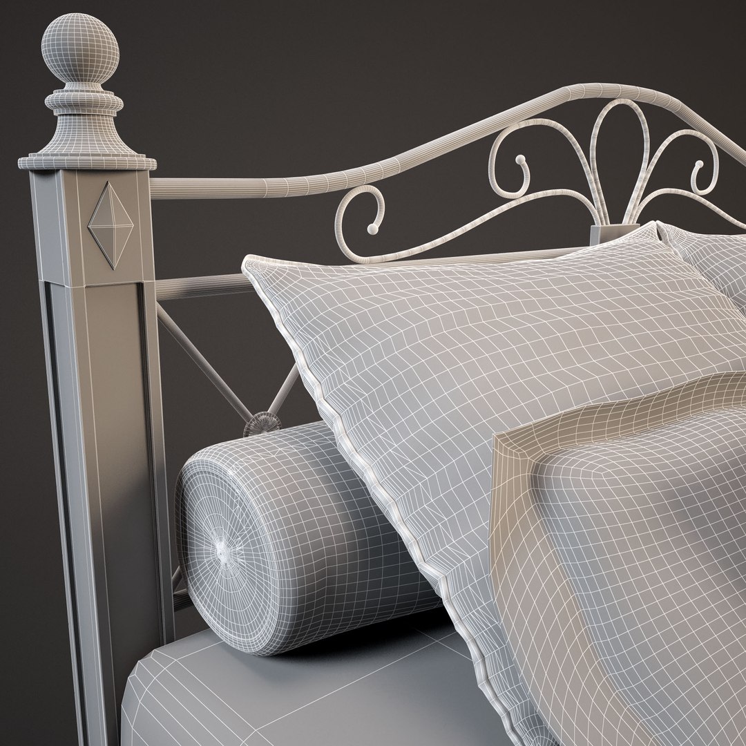 3D Bed Model - TurboSquid 661949